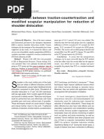Modified Kocher's Method for Shoulder Dislocation | PDF | Shoulder ...