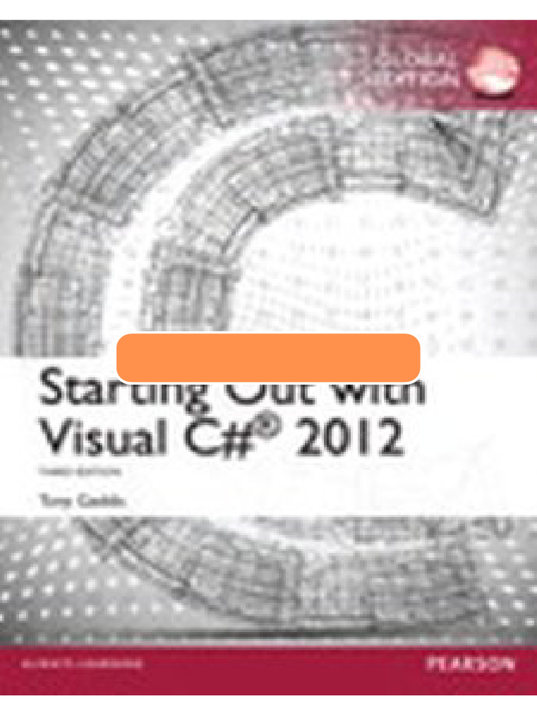 Testbank For Starting Out With Visual C 2012 Global Edition 5th Edition ...