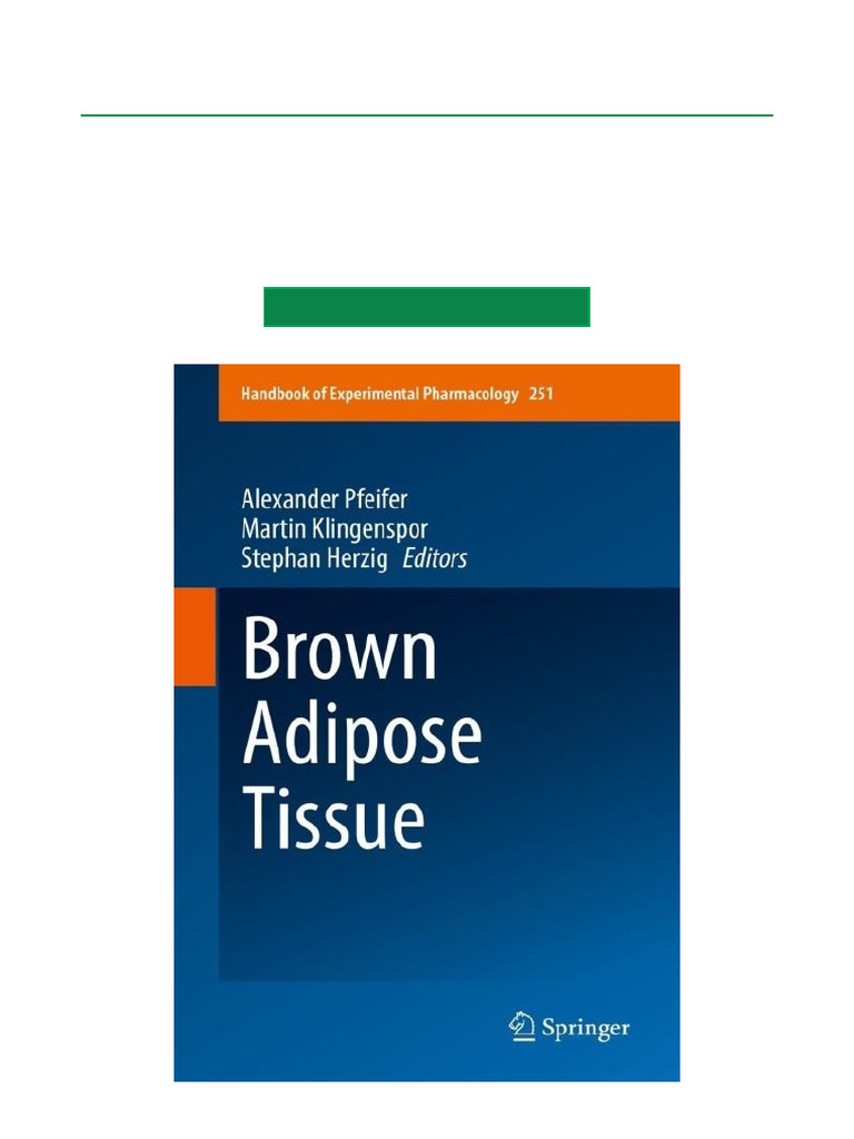 Brown Adipose Tissue Optimized PDF Download | PDF | Adipose Tissue | Adipocyte