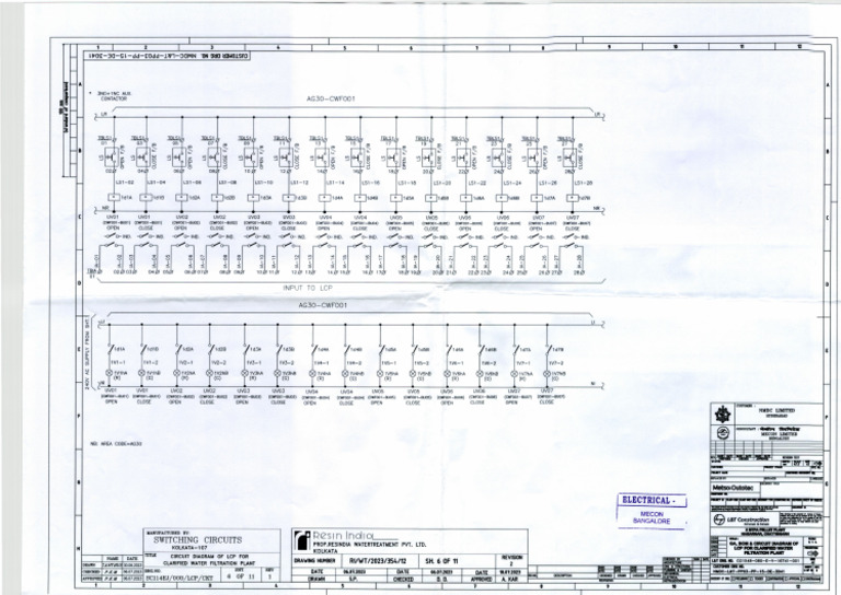 NMDC LT PP03 PP 15 DE 3041 Elect R0 Sht6 RFR | PDF