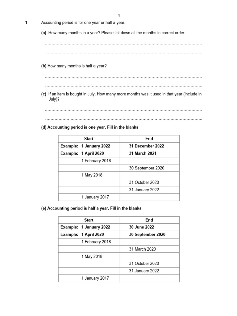 Understanding Accounting Periods | PDF