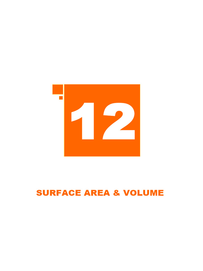 12 Surface Area and Volume | PDF | Sphere | Volume