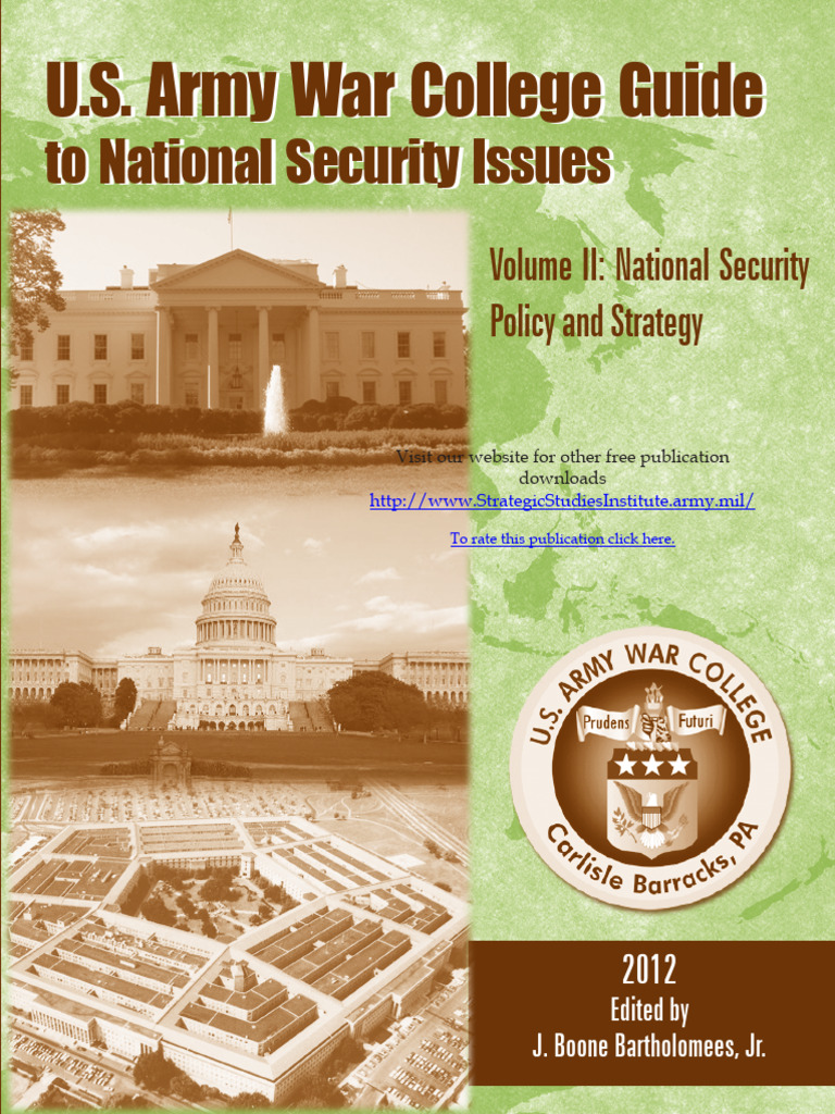 U.S. Army War College Guide to National Security Issue | PDF | United ...