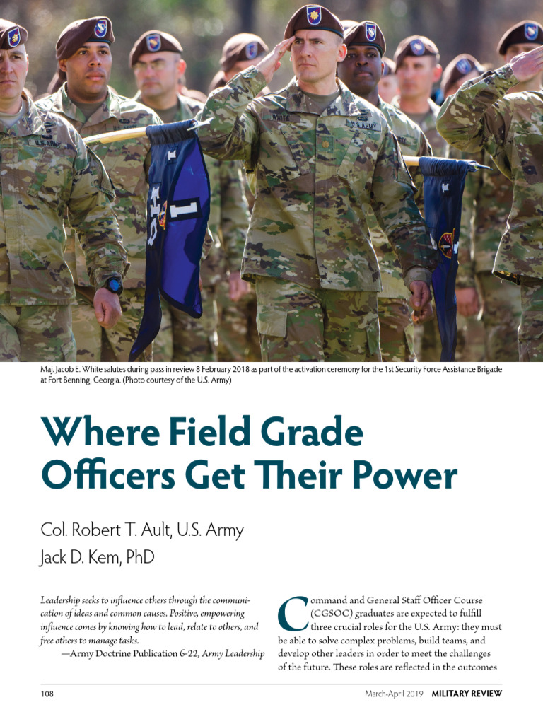 Where Field Grade Officers Get Their Power | PDF | Critical Thinking ...