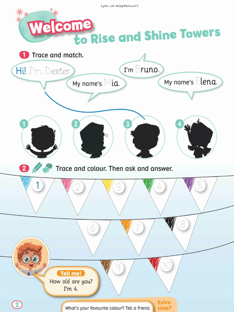 Rise and Shine 1 Workbook Page 2 | PDF