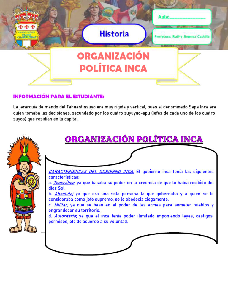 05 - Organización Política Inca | PDF | Imperio Inca