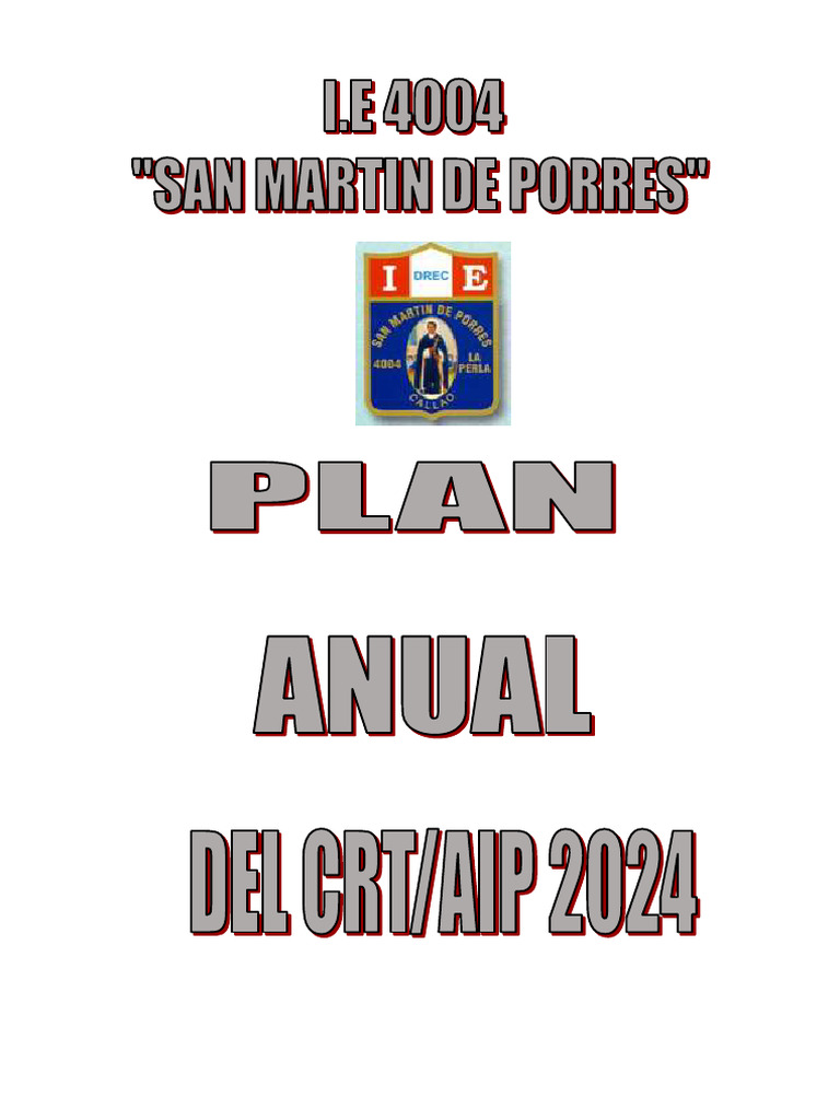 Plan Anual Aip 2024 | PDF | Enseñando | Tecnología de información y comunicaciones