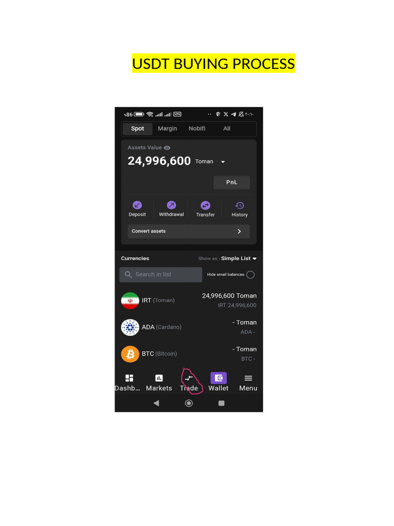 Usdt Buying Process | PDF
