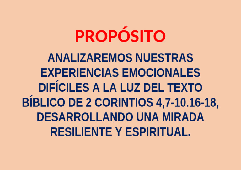 PROPÓSITO | PDF