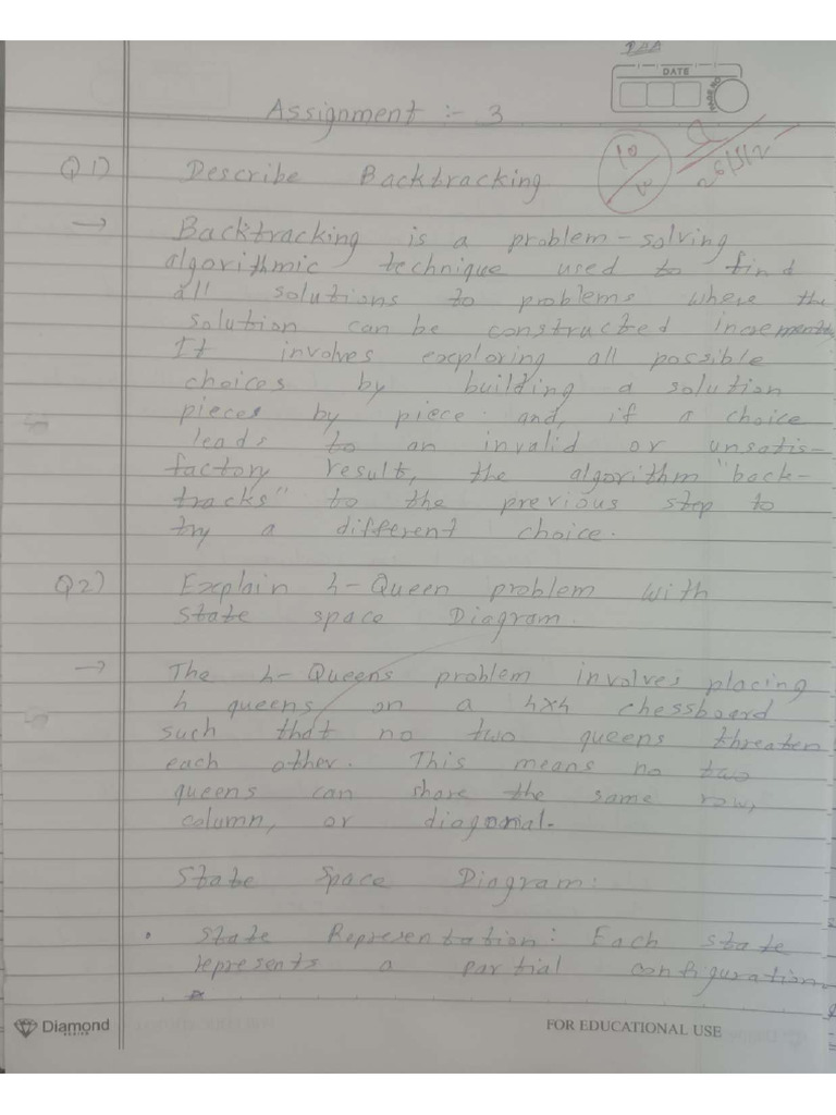 DAA Assignment 3 | PDF