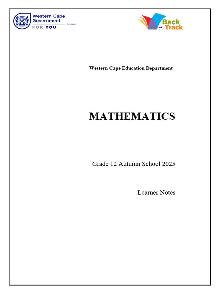 Grade 12 Circle Geometry Notes 2025 | PDF | Circle | Angle