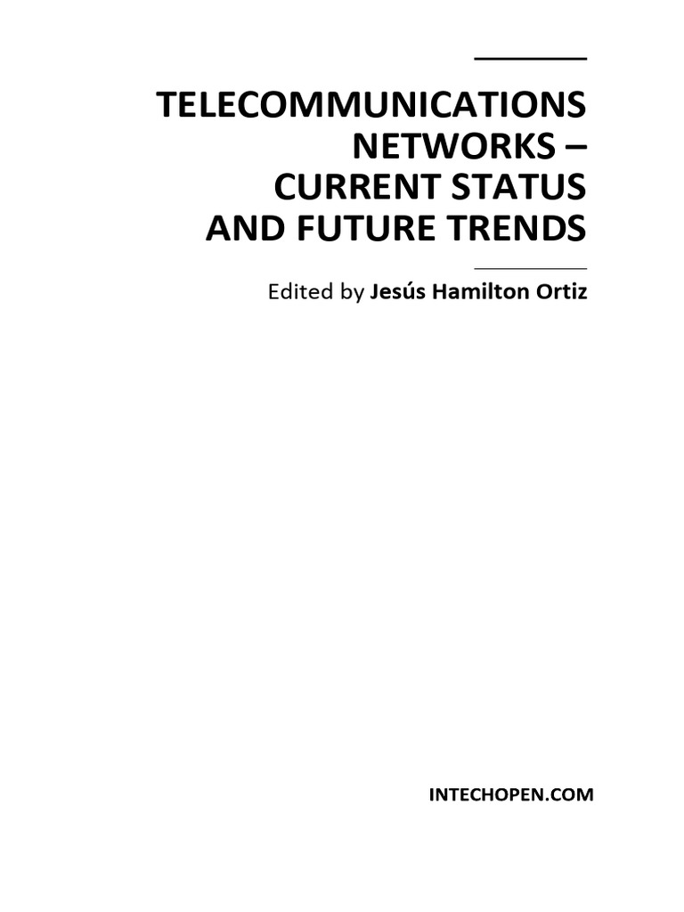 Telecommunications Networks - Current Status and Future Trends | PDF ...