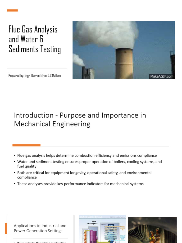 Flue Gas Analysis Water Sediment Testing | PDF | Combustion | Boiler