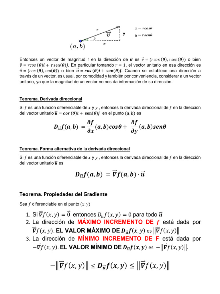 Lectura 7 Derivada Direccional-3 | PDF