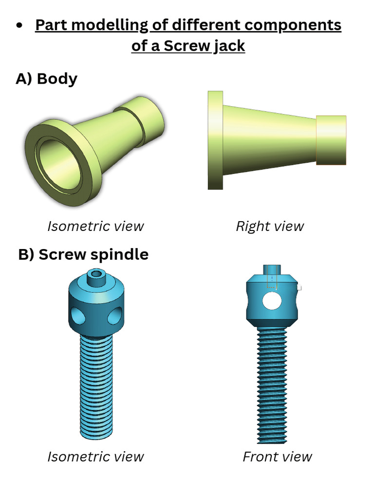 Screw Jack Drawing | PDF