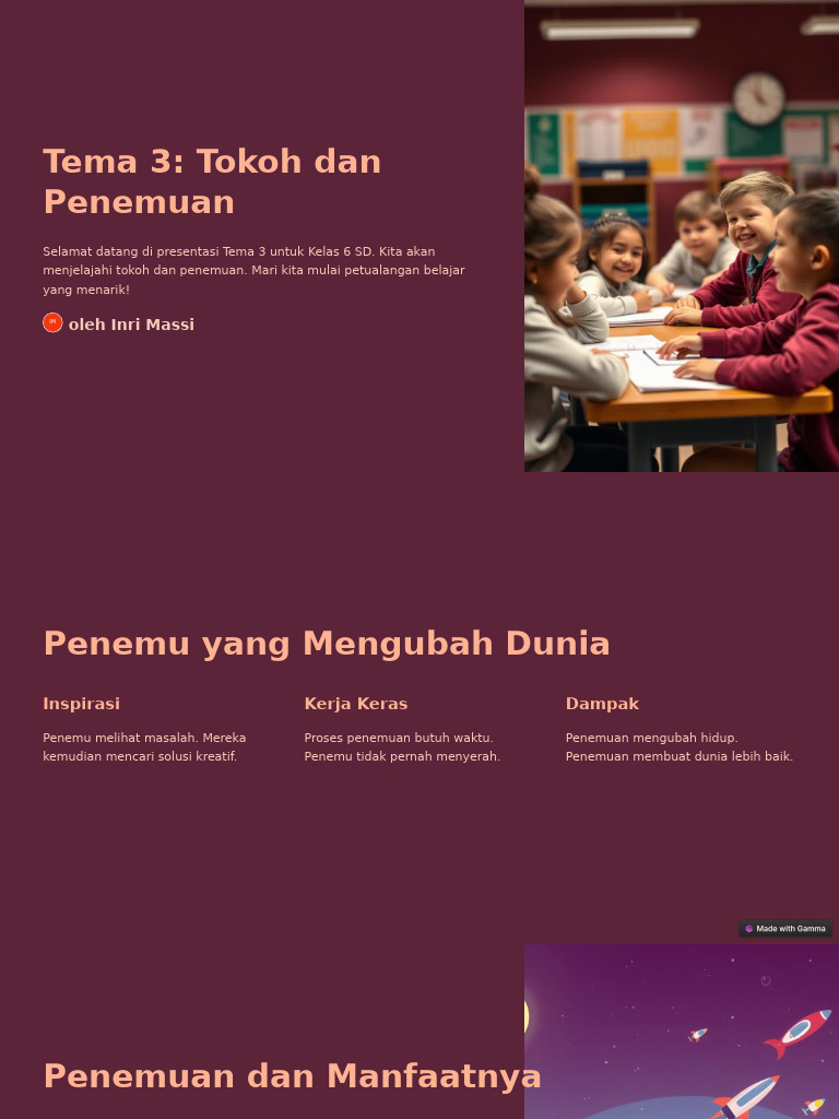 Tema 3 Tokoh Dan Penemuan (1) | PDF