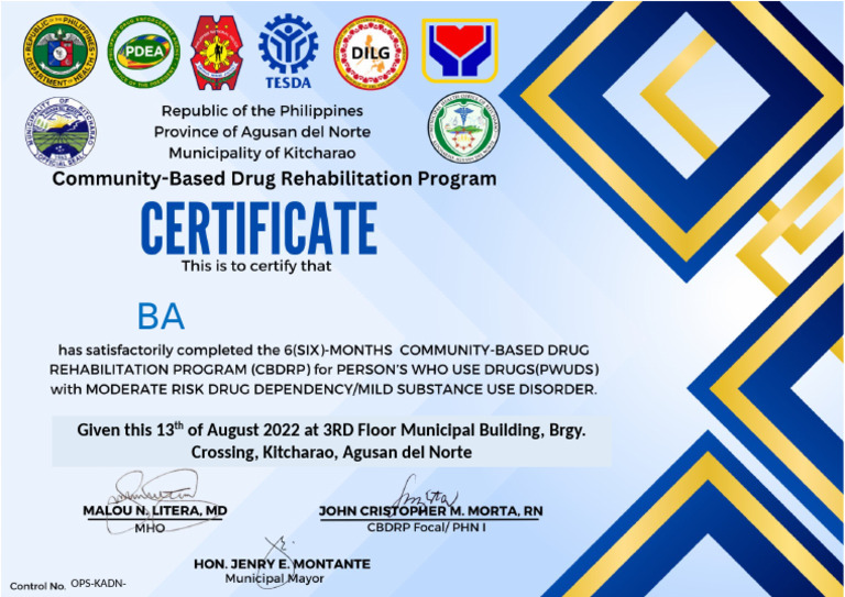 CBDRP-Certificate | PDF