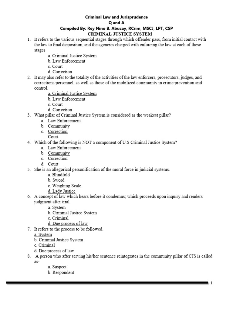 CLJ-Q-and-A | PDF | Pardon | Crimes