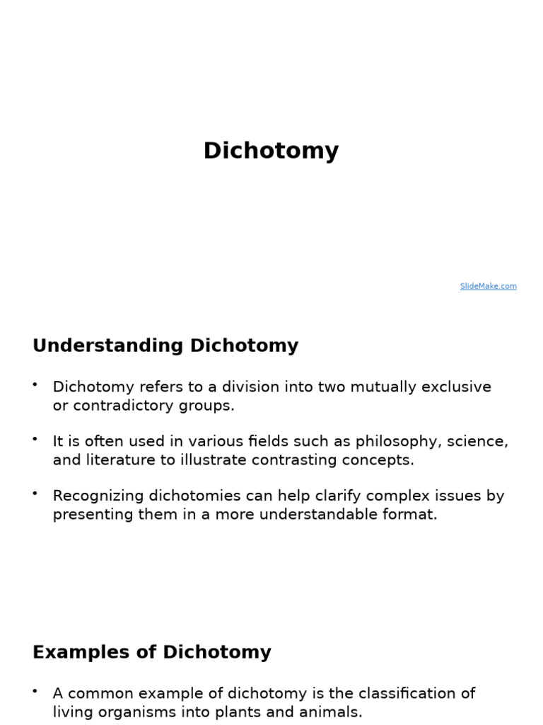 Dichotomy | PDF