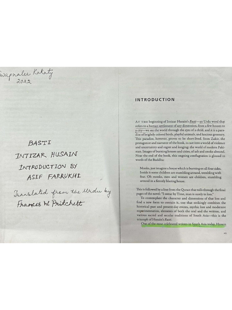 Introduction To Basti | PDF