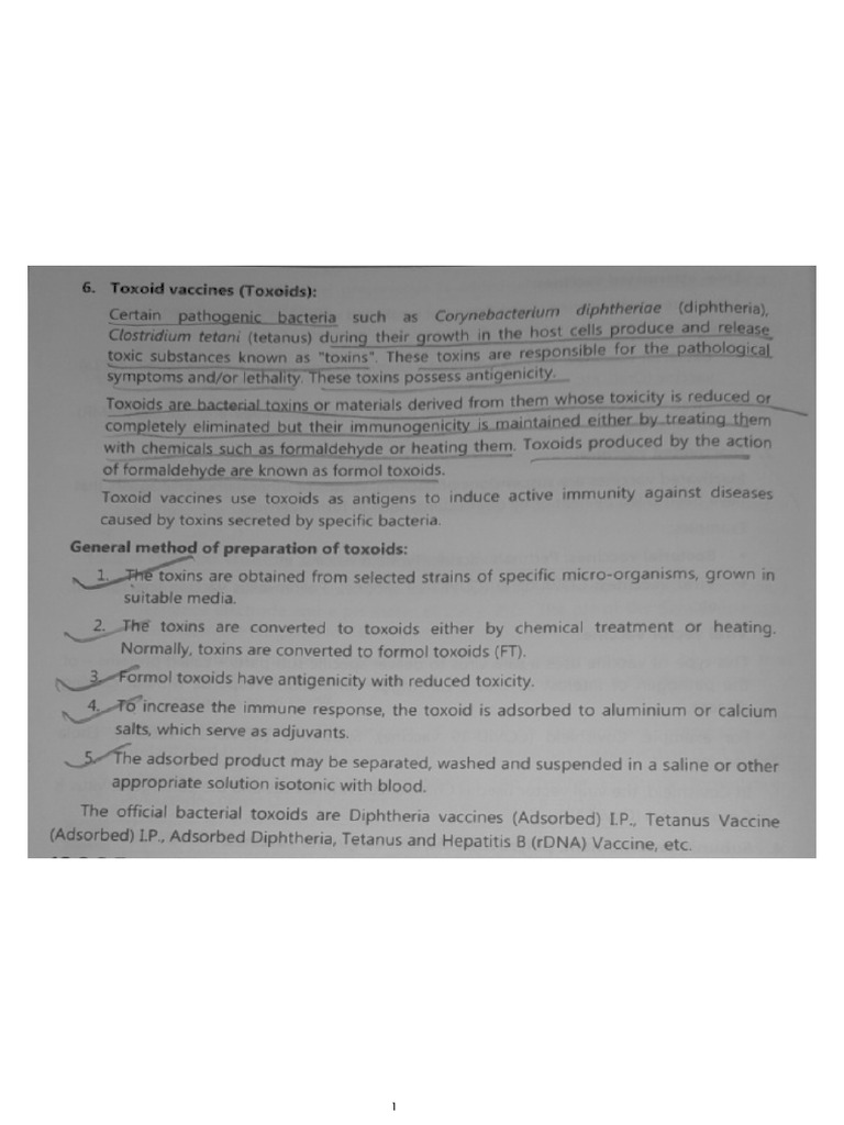 Toxoid Preparation | PDF