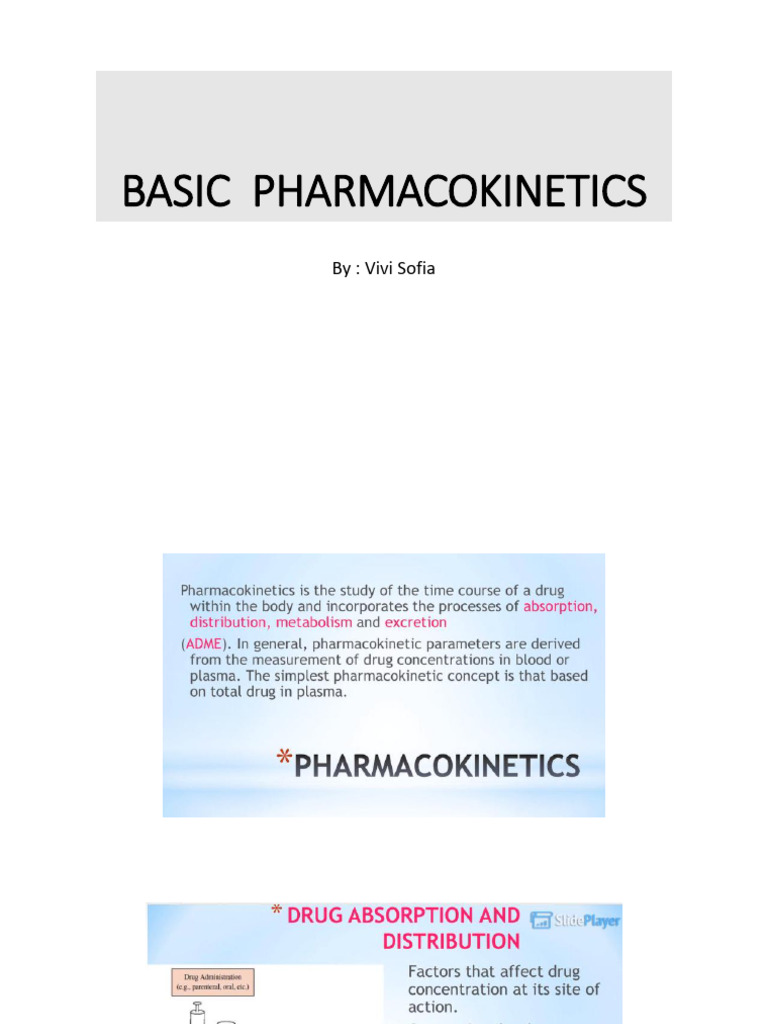 Basic Pharmacokinetics | PDF
