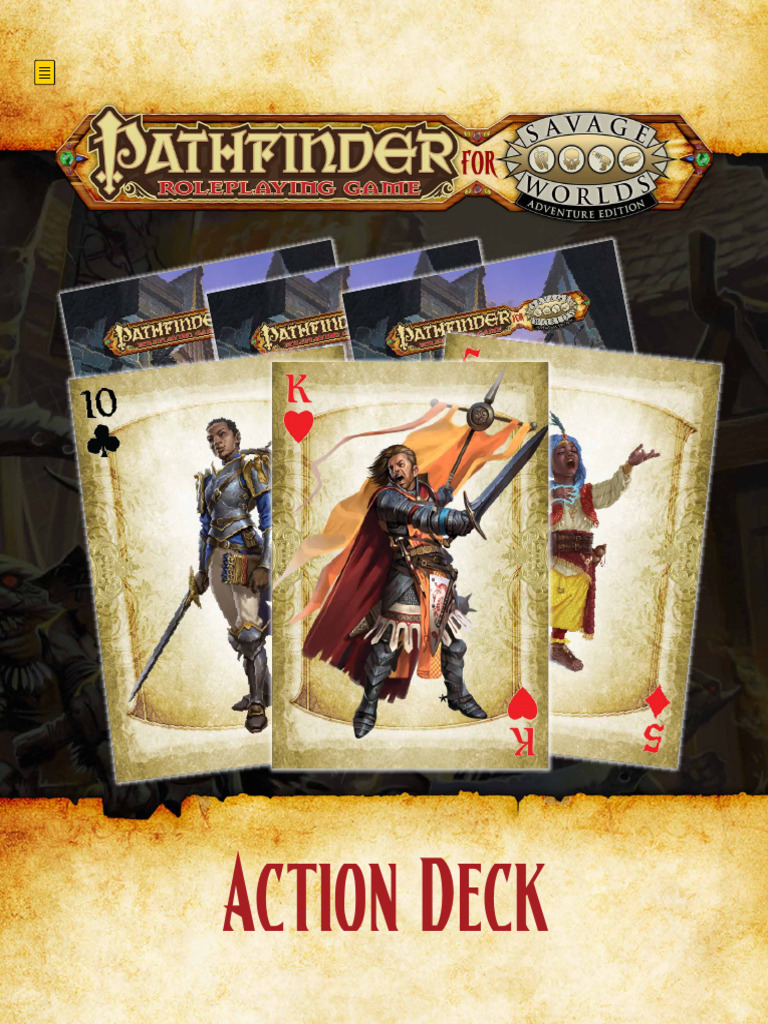 Savage Worlds RPG PZO Pathfinder For Savage Worlds Adventure Edition | PDF