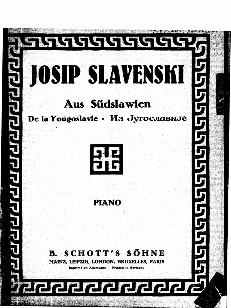 Slavenski - Aus Südslawien | PDF