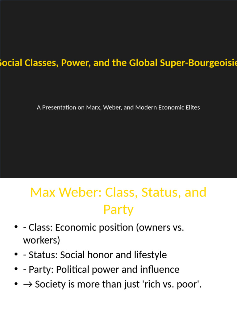 Social Classes Effects Presentation | PDF