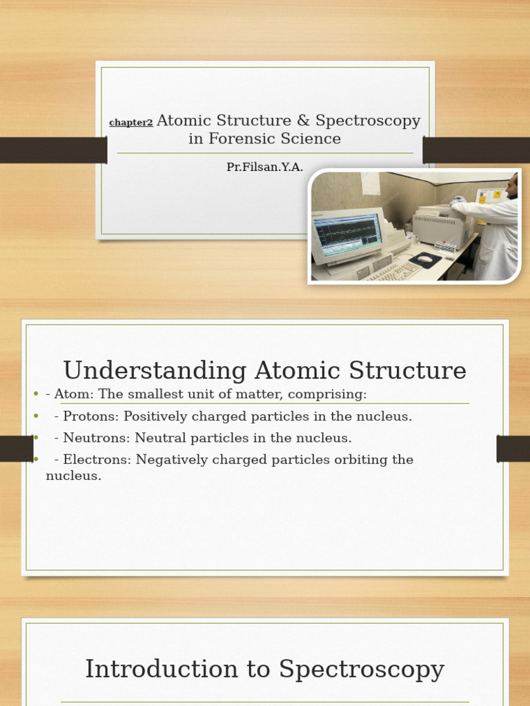 Atomic Structure Spectroscopy Forensics Unit2 | PDF | Spectroscopy | Atoms