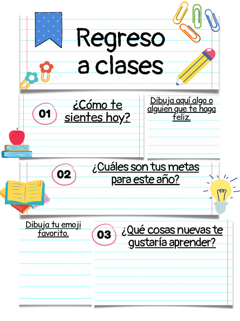 Plantilla Regreso A Clases. | PDF