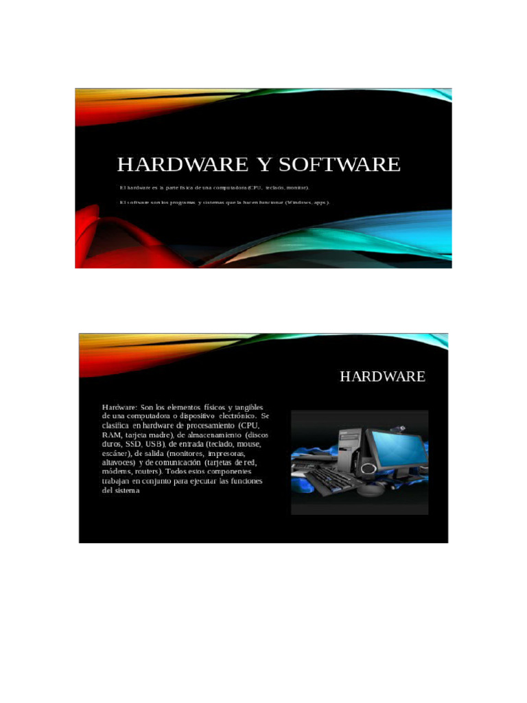 Hardware y Software | PDF