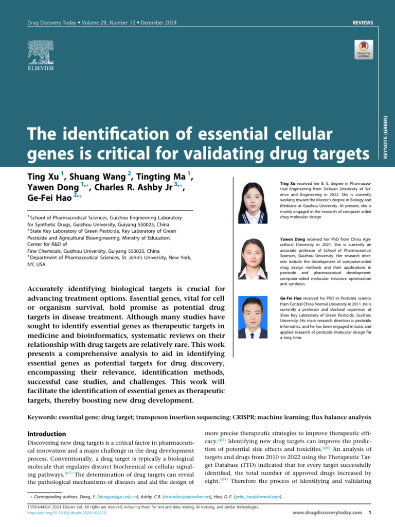 04 The identification of essential cellular genes is critical for ...