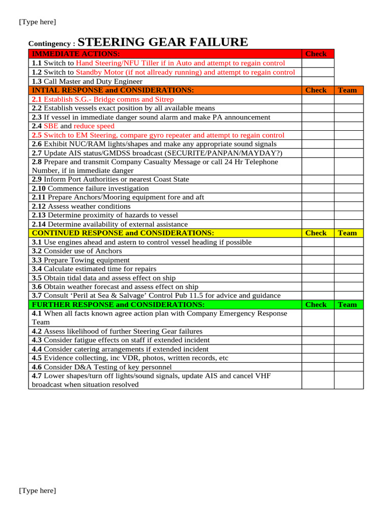 Resource 20241118135032 Contigency Steering Gear Failure | PDF