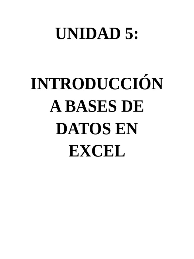 Tics BDD | PDF | Datos | Microsoft Excel