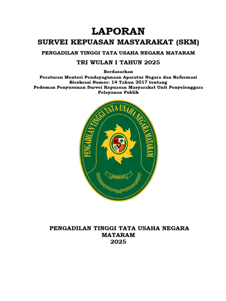 Laporan SKM TW I 2025 | PDF