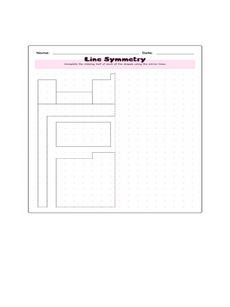 Line Symmetry Worksheets 15807.Png | PDF