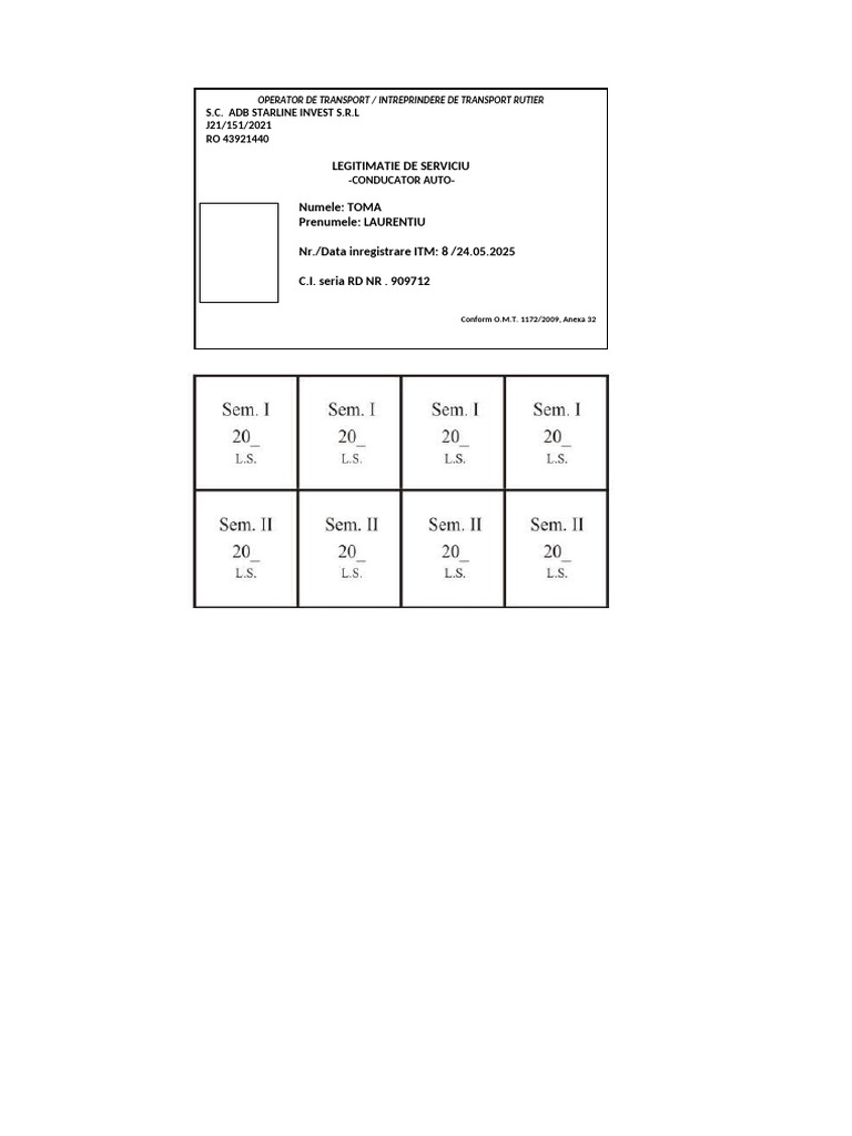 Legitimatie BOSTAR | PDF