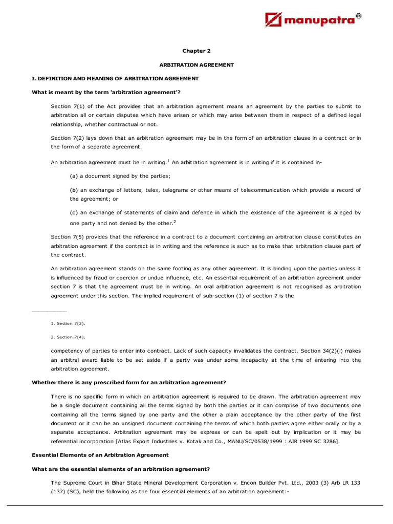 3 Arbitration Agreement | PDF | Arbitration | Arbitration Clause