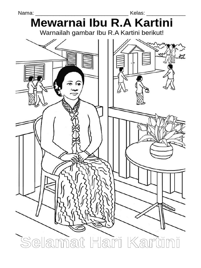 Mewarnai Hari Kartini | PDF