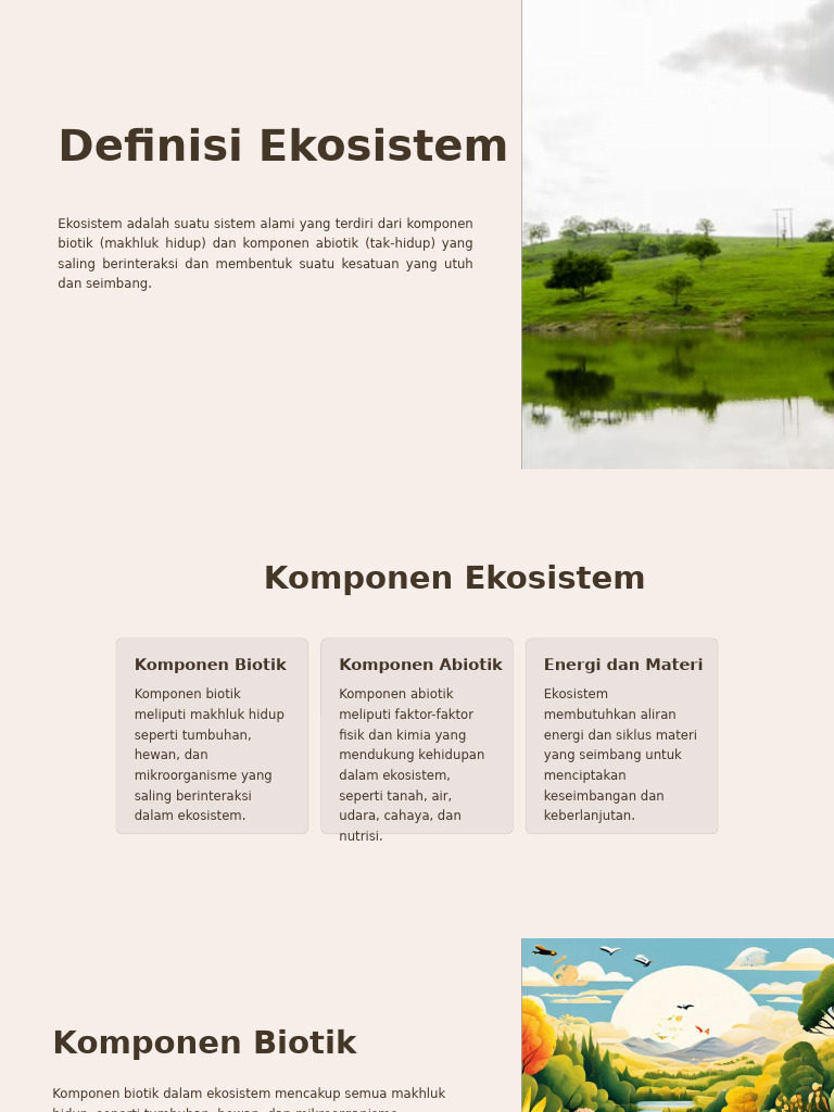 Biologi Kelas X Ipa (Ekosistem) | PDF