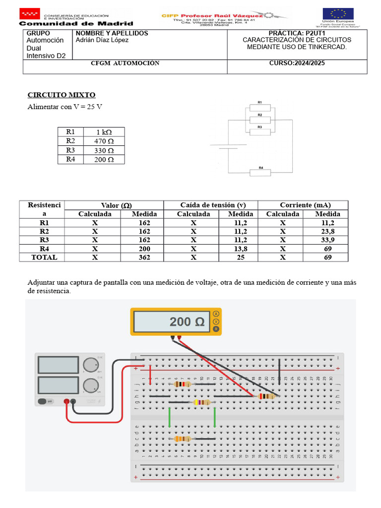 PRÁCTICA 02 TinkerCad | PDF
