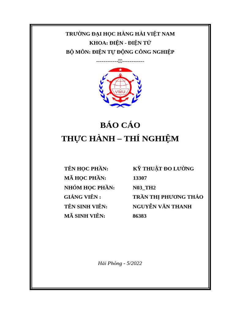 Bcth Kĩ Thuật Đo Lường | PDF