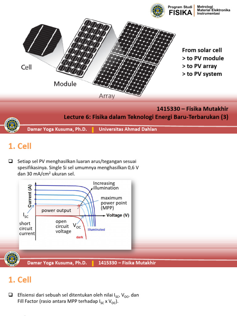 Lecture 3 - Energi Terbarukan-c | PDF