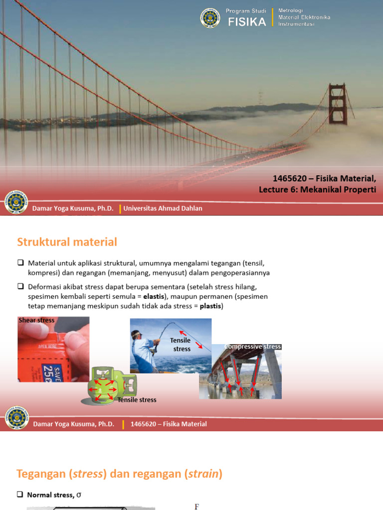 Lecture 2a - Mekanikal Properti | PDF