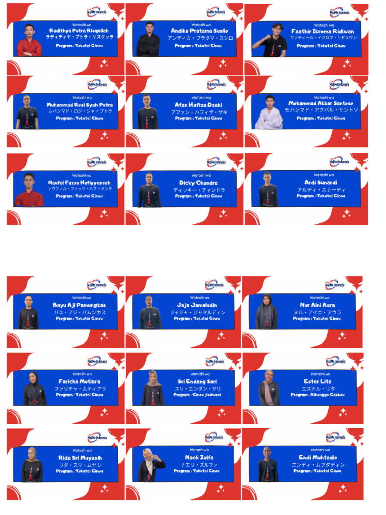 Name Tage Siswa | PDF