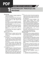 BIOTECHNOLOGY Principles & Processes | PDF | Plasmid | Restriction Enzyme