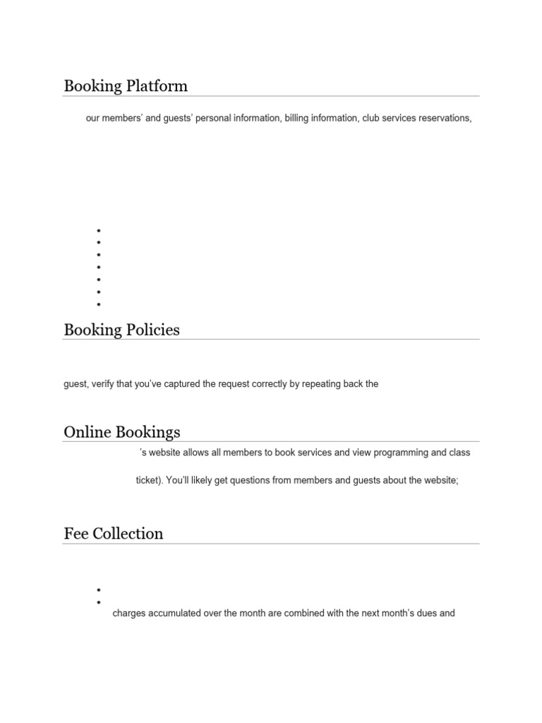 Booking and Payment Procedure | PDF | Credit Card | Payments