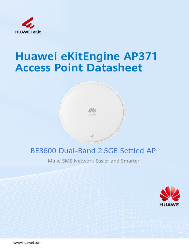 Huaweie Kit Engine AP371 Access Point Datasheet | PDF | Wi Fi | Ieee 802.11