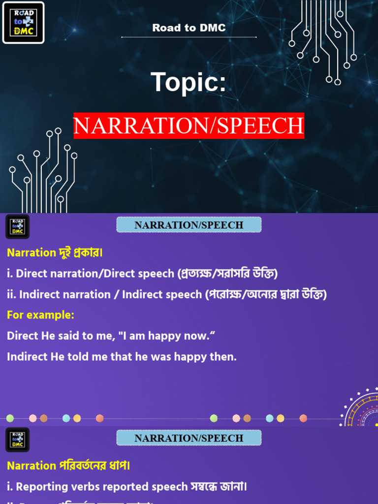 Narration | PDF | Verb | Subject (Grammar)